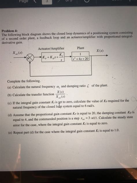 Solved Page Problem The Following Block Diagram Shows The Chegg