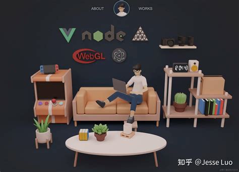 基于 blender threejs 的个人作品网站 知乎