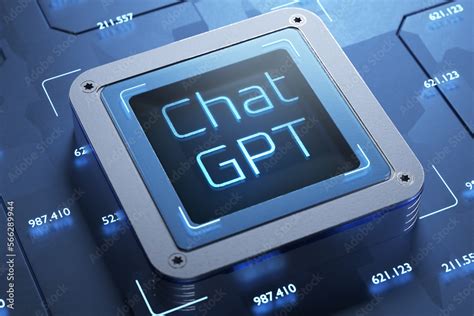inscription chat gpt on the abstract processor chatgpt chat with ai or