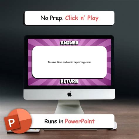 Coding And Logic Basics Quiz Show Science Game No Prep Grade 6 Review