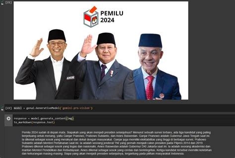raihan nugroho jauhari on linkedin gemini geminiapi ai pilpres