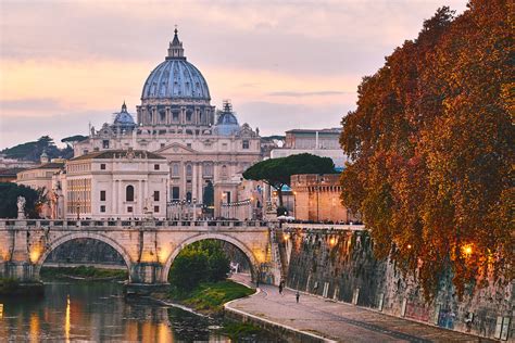 St Peters Basilica And St Angelo Bridge Rome Deensel Flickr