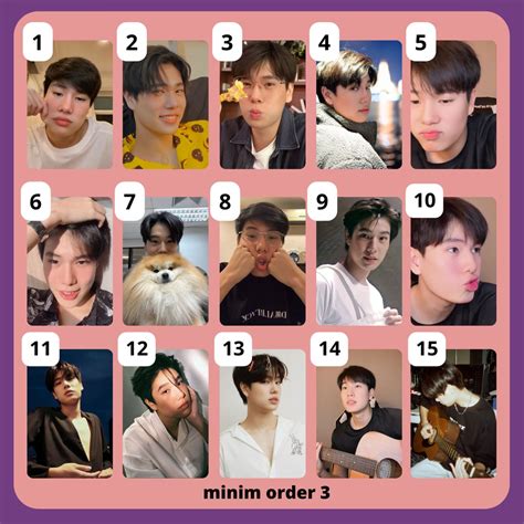 Blessing Photocard Phuwin Tangsakyuen Thai Actor Gmmtv Shopee Thailand