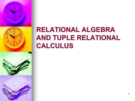 Relational Algebra Tuple Relational Calculus Database Management