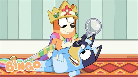 Playing Queens With Bingo 🧡 👑 Bluey Dress Up Play Bingo Official