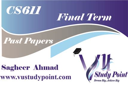 CS Current Final Term VU Solved Past Papers