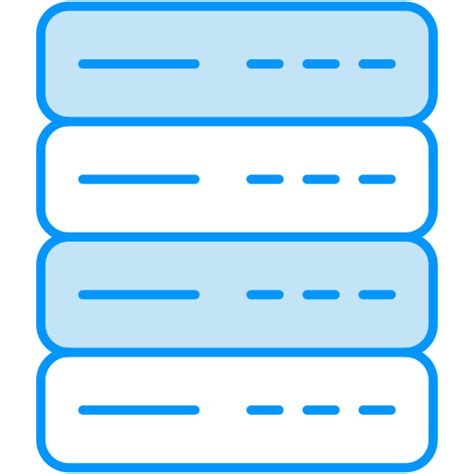 Database Generic Color Lineal Color Icon