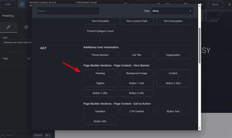 how to use an acf flexible content field in wordpress