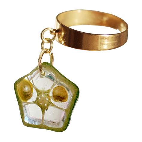 Real Mini Okra Preserved In Japanese Tree Resin Depop