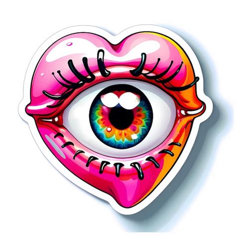 Premium Photo Heart Shaped Stickers 3d Hearts With Different Designs