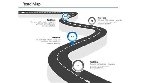Road Map Four Stage Ppt PowerPoint Presentation Slides Templates