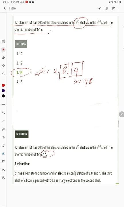 An Element M Has 50 Of The Electrons Filled In The 3rd Shell As In The 2nd Shell The Atomic