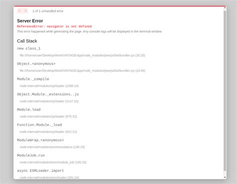 Referenceerror Navigator Is Not Defined · Issue 701 · Openreplay
