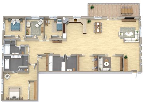 4 Bedroom Luxury Apartment Floor Plans