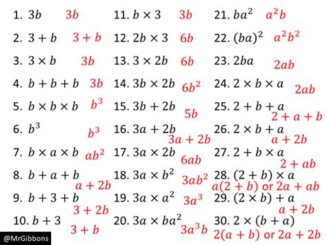 Simplifying Algebraic Expressions Addition And Multiplication Variation Theory