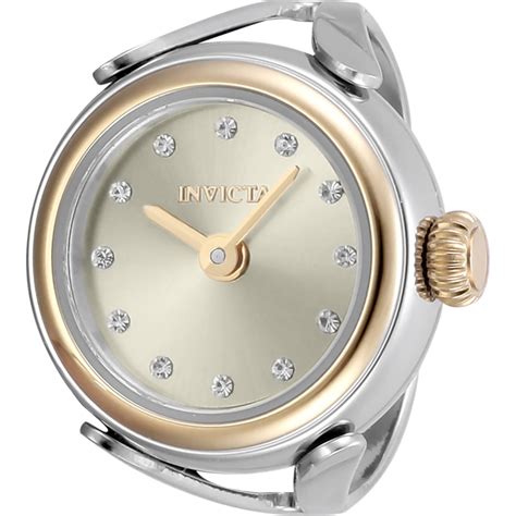Invicta Womens 48576 Mini Quartz 2 Hand Gold Dial Watch