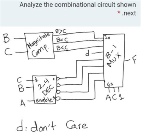 Solved Analyze the combinational circuit shown next B В Chegg