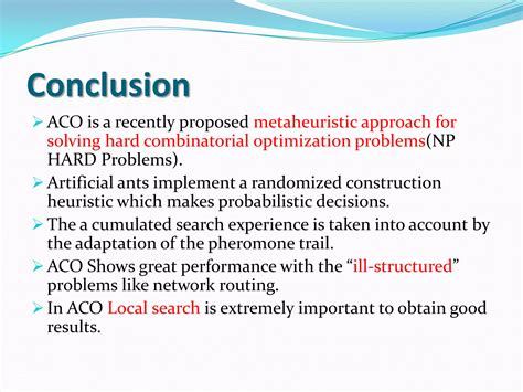 Ant Colony Optimization Pptx Computer Networking Computing