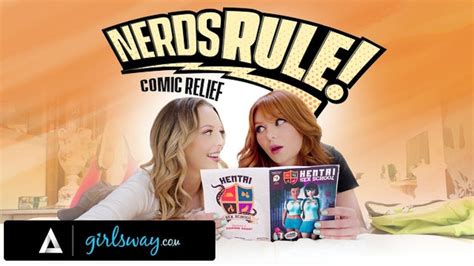 Girlsway College Geeks Lacy Lennon And Lily Larimar Are Turned On After Reading Hentai Comics