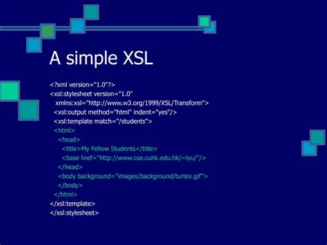 Ppt Extensible Stylesheet Language Xsl By Example Powerpoint