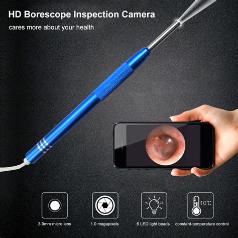HD Borescope Inspection Camera 1 0 Megapixels IP67 Waterproof WiFi Visual Otoscope USB C Type C
