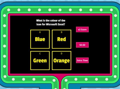 Microsoft Excel What You Have Learned Gameshow Quiz