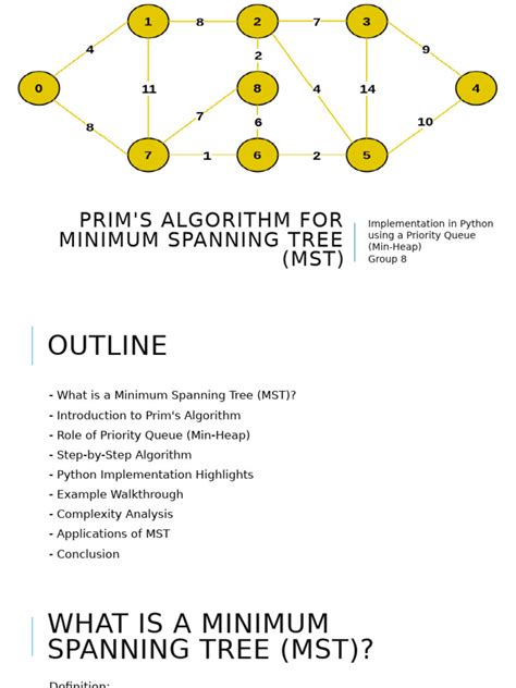 Prims Algorithm For Minimum Spanning Tree Mst Pdf Algorithms
