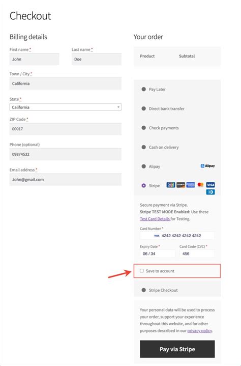 Saving Card Details For Easy Order Fulfillment WebToffee