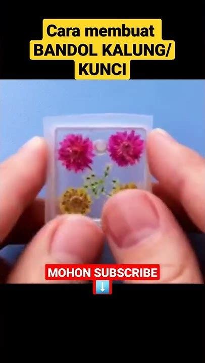 Cara Membuat Bandol Kalung Dan Kunci Dari Bunga Kering ‼️shorts Art Craft Diy Youtube