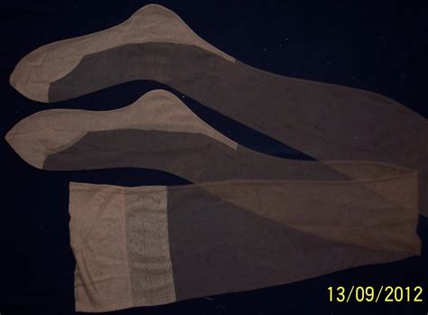 Vintage De Colectie Ciorapi Fini Pt Femei Pt Pojartier Din Matase Cu Dunga Cusuta Din