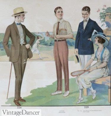 1920s Mens Casual Clothing And Fashion Trends