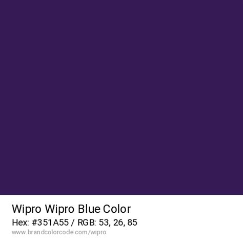 Wipro Brand Color Codes