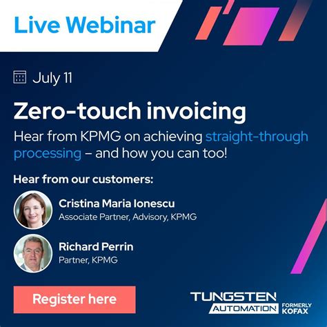 Woody Harrison On Linkedin Apautomation Genai Invoiceprocessing Tungstenautomation Kpmg Coupa