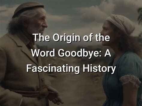 The Origin Of The Word Goodbye A Fascinating History Symbol Genie