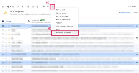 how to download attachments from multiple emails in gmail