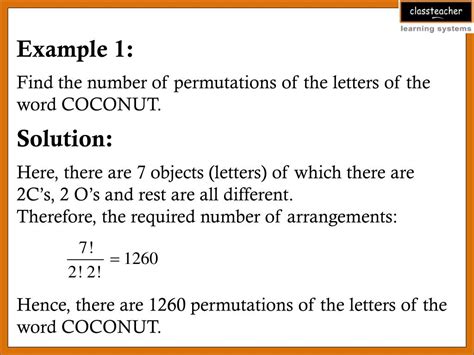 Ppt Permutations When All The Objects Are Not Distinct Objects