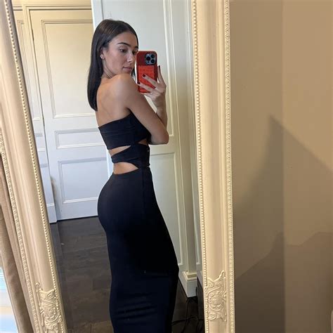Cassandra Cut Out Midi Dress Black Xxs Originally Depop