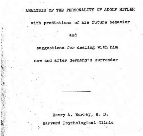 “vengativo Masoquista Y Asexual” La Pericia Psicológica De Hitler Que
