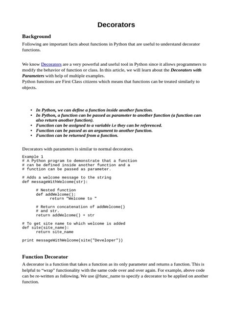 py decorator pdf parameter computer programming computer