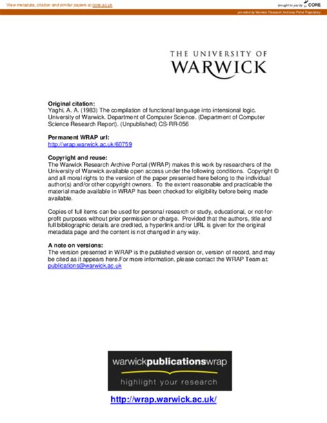 Pdf The Compilation Of Functional Language Into Intensional Logic