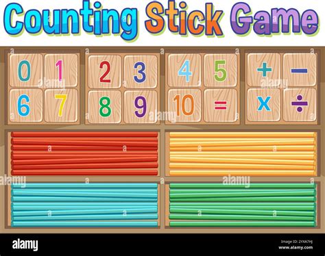 Educational Tool For Learning Numbers And Operations Stock Vector Image