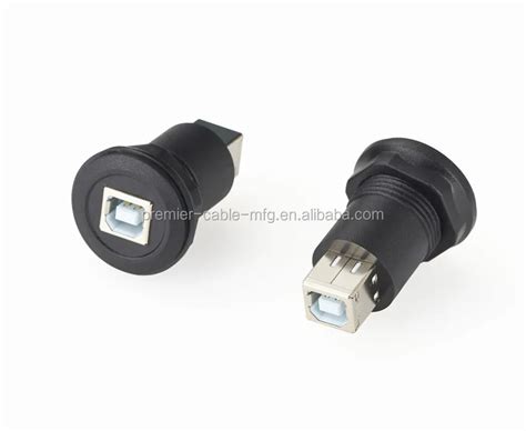 Usb B Round Panel Mount Cable Adapter Buy Usb Panel Mount B To A Cable Adapter Suit For Car