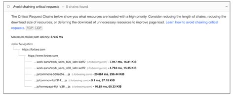 How To Avoid Chaining Critical Requests