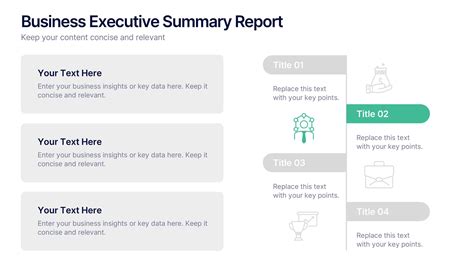 Executive Status Update Presentation Template Free Powerpoint Project