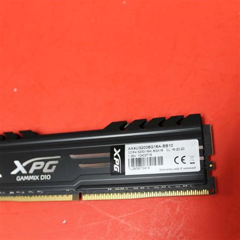 Adata Xpg 8gb 1x8gb Ddr4 3200mhz Pc4 25600 Non Ecc Ax4u32008g16a Bb10
