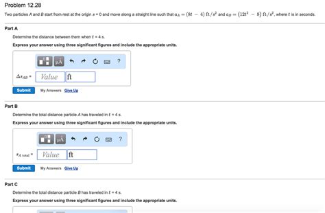 solved two particles a and b start from rest at the origin s