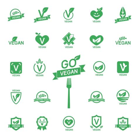 Vegetarian Symbol Vector 353 322 Vegan Vegetarian Icons Images Stock