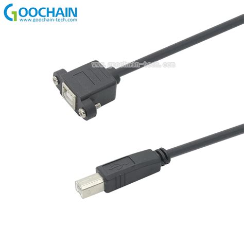 Oem Odm 패널 마운트 Usb B 여성 Usb 남성 확장 케이블 공장 고품질 스크류 잠금 프린터 Usb 케이블 제조 업체