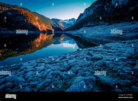Breathtaking View Of The Gosau Kamm Mountain Range And The Dachstein