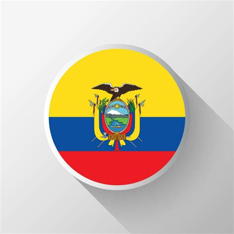Creativo Ecuador Bandera Circulo Insignia 36102352 Vector En Vecteezy
